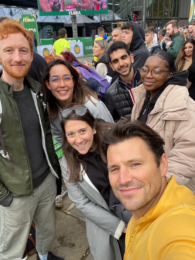 Ready10 on Twitter: "Team out in force with @MarkWright_ at the @flora cheerzone at the Virgin ...