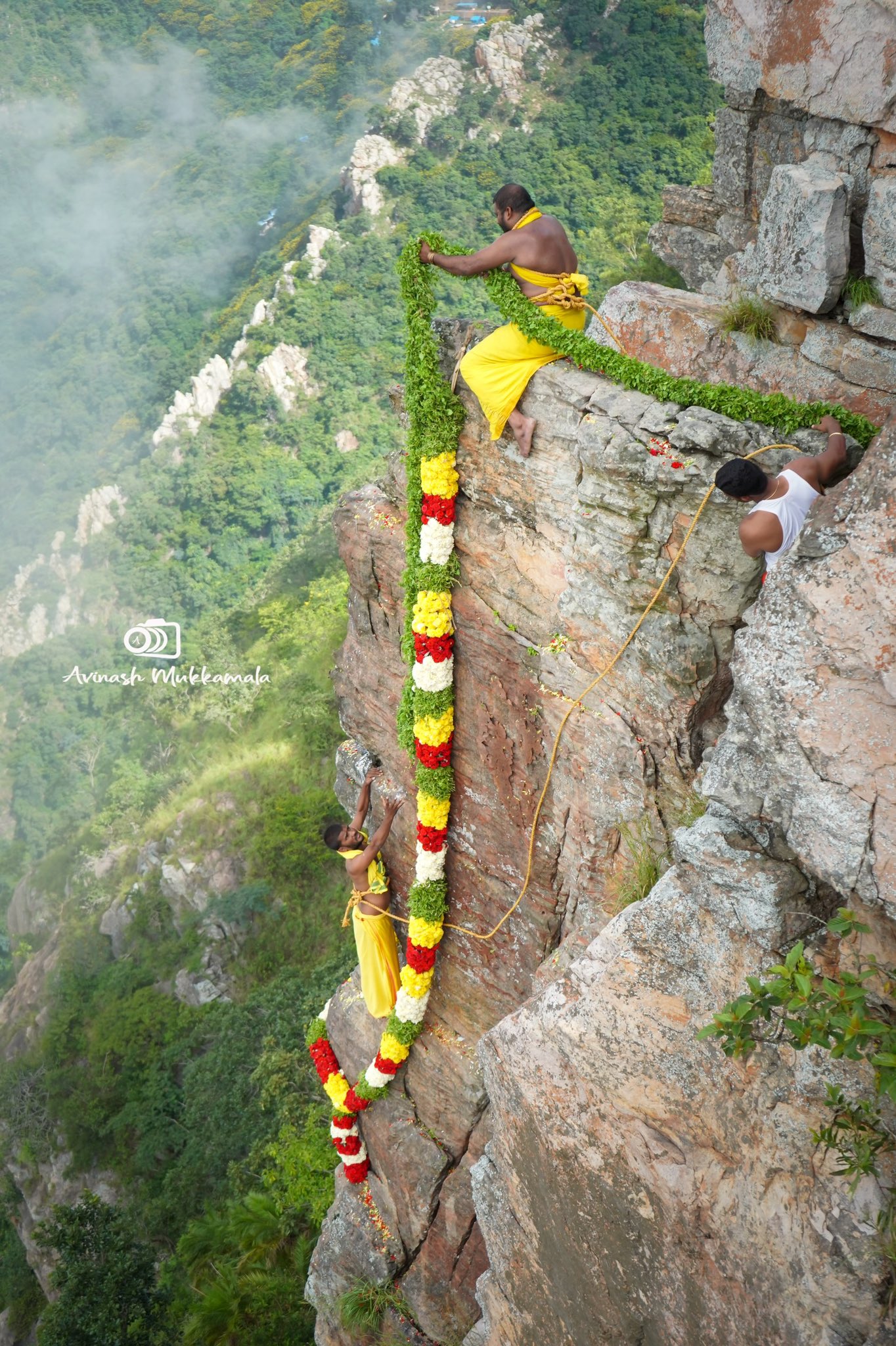 Lord Venkateswara Face In Hills