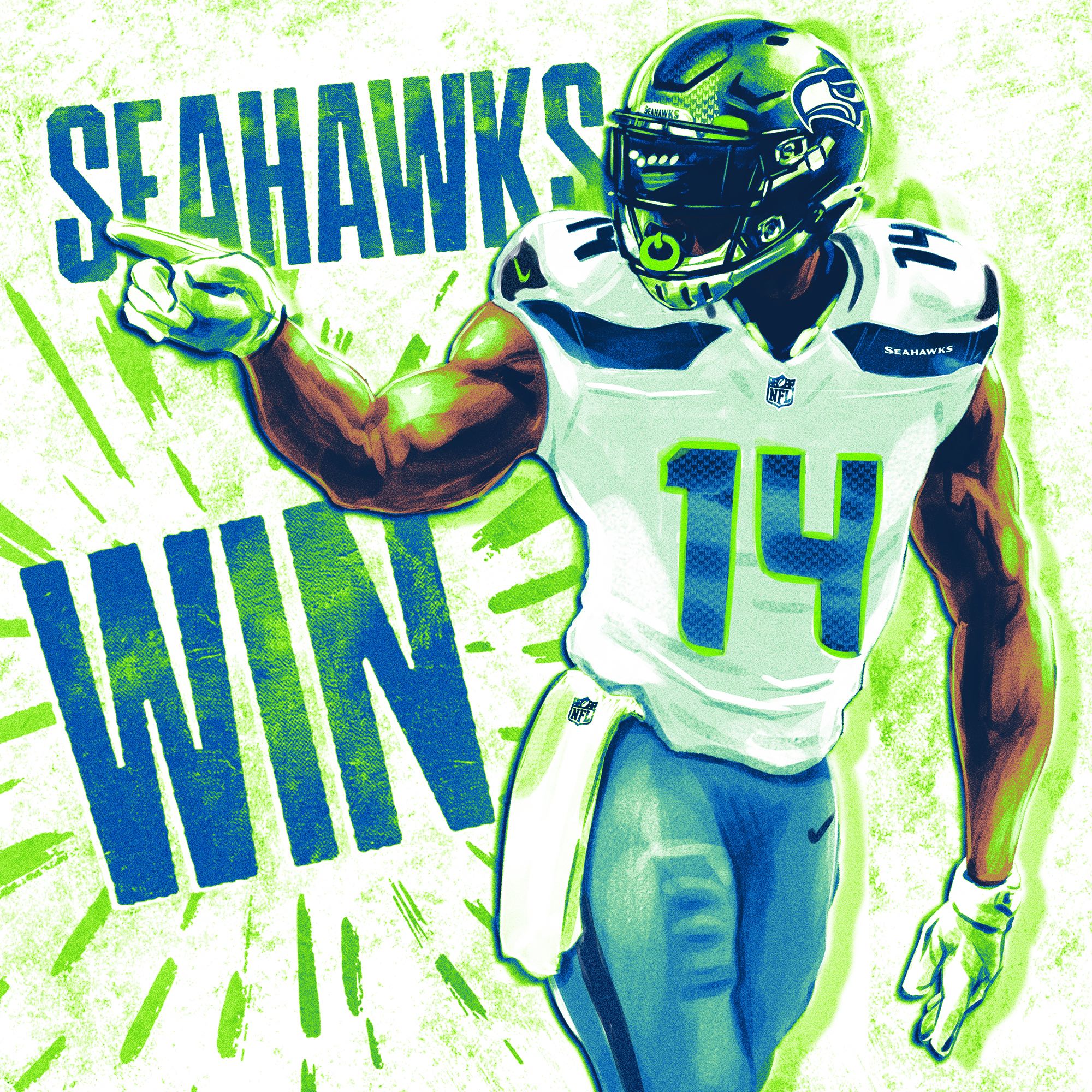Seahawks Football Helmet Cartoons