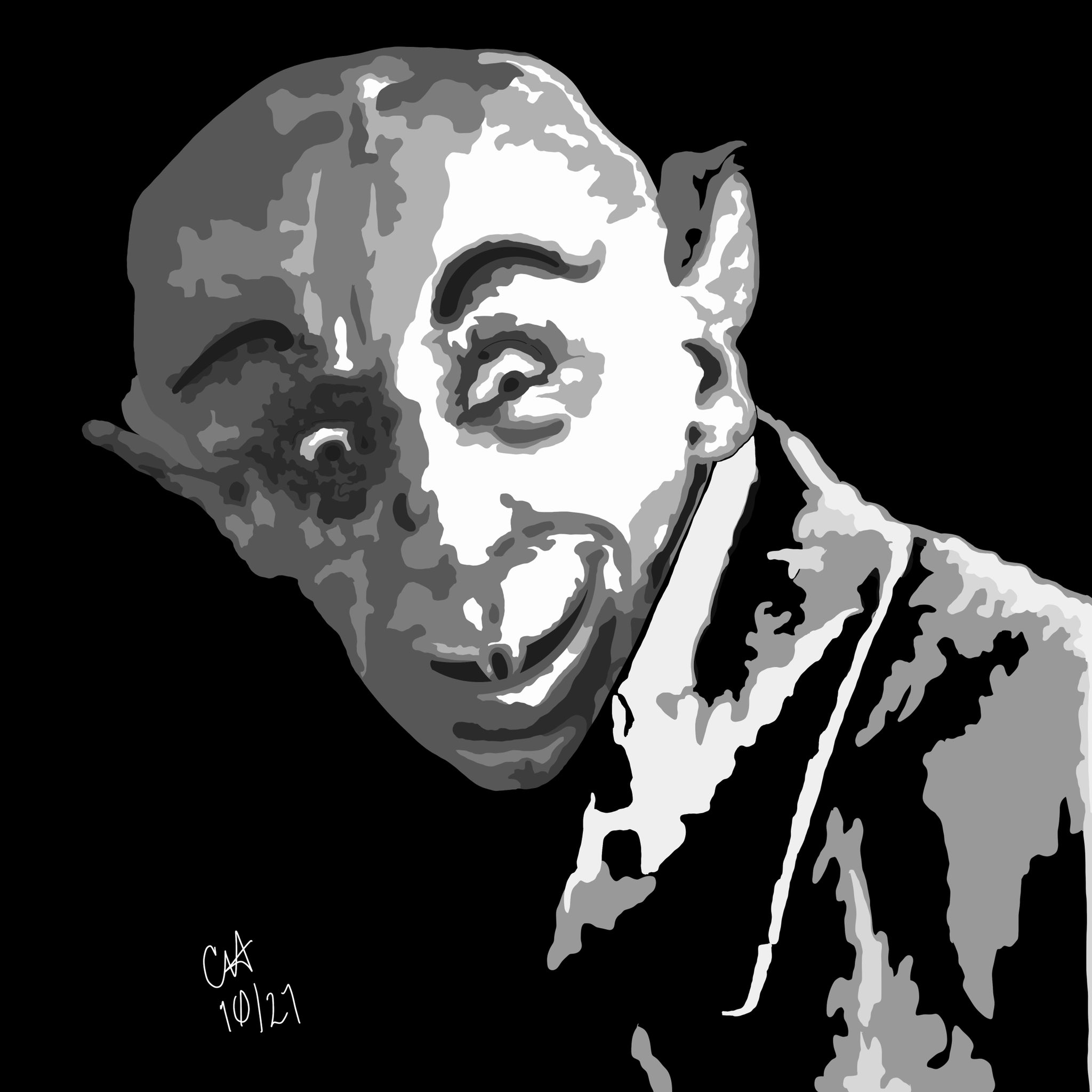Nosferatu Face Stencil