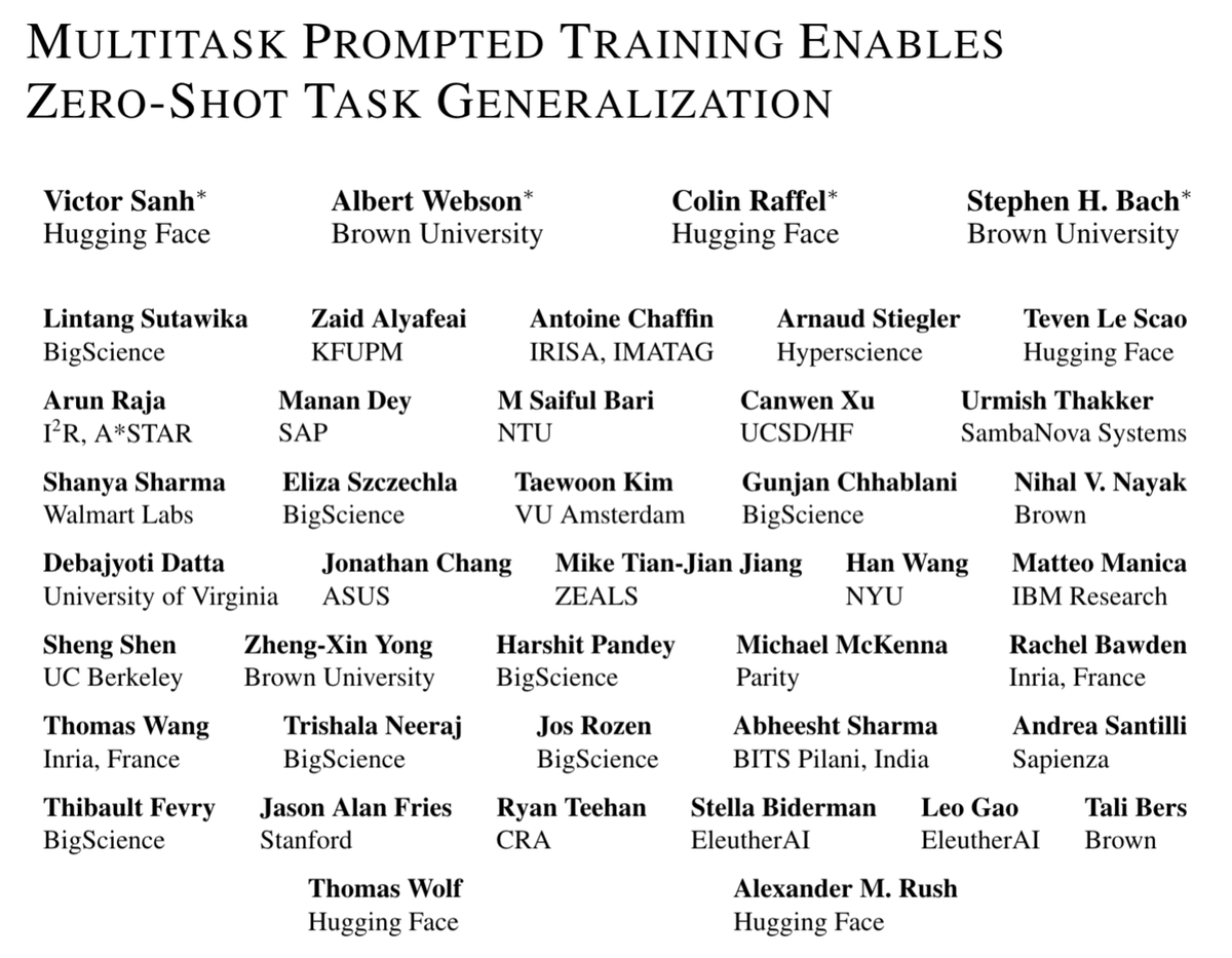 BigScience Research Workshop on Twitter: "To create T0, we fine-tuned T5 on a multi-task mixture ...