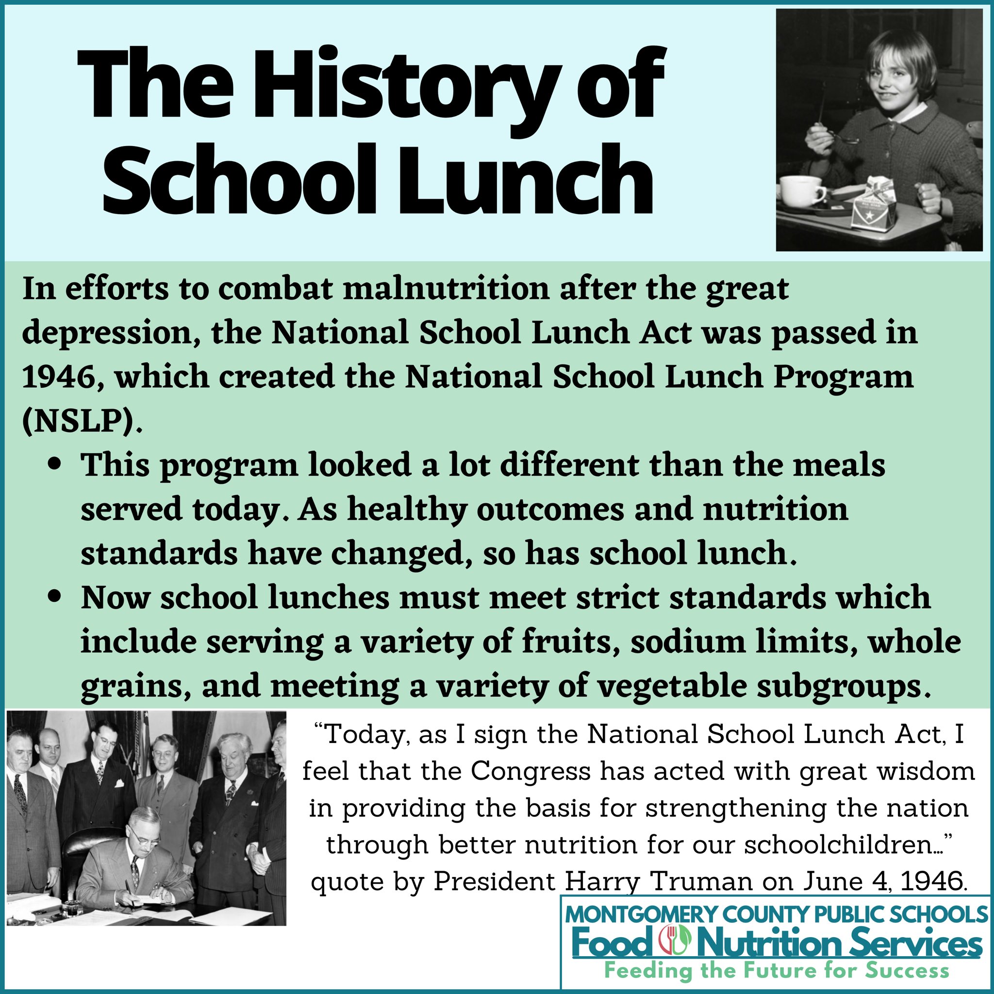 National School Lunch Program 1946