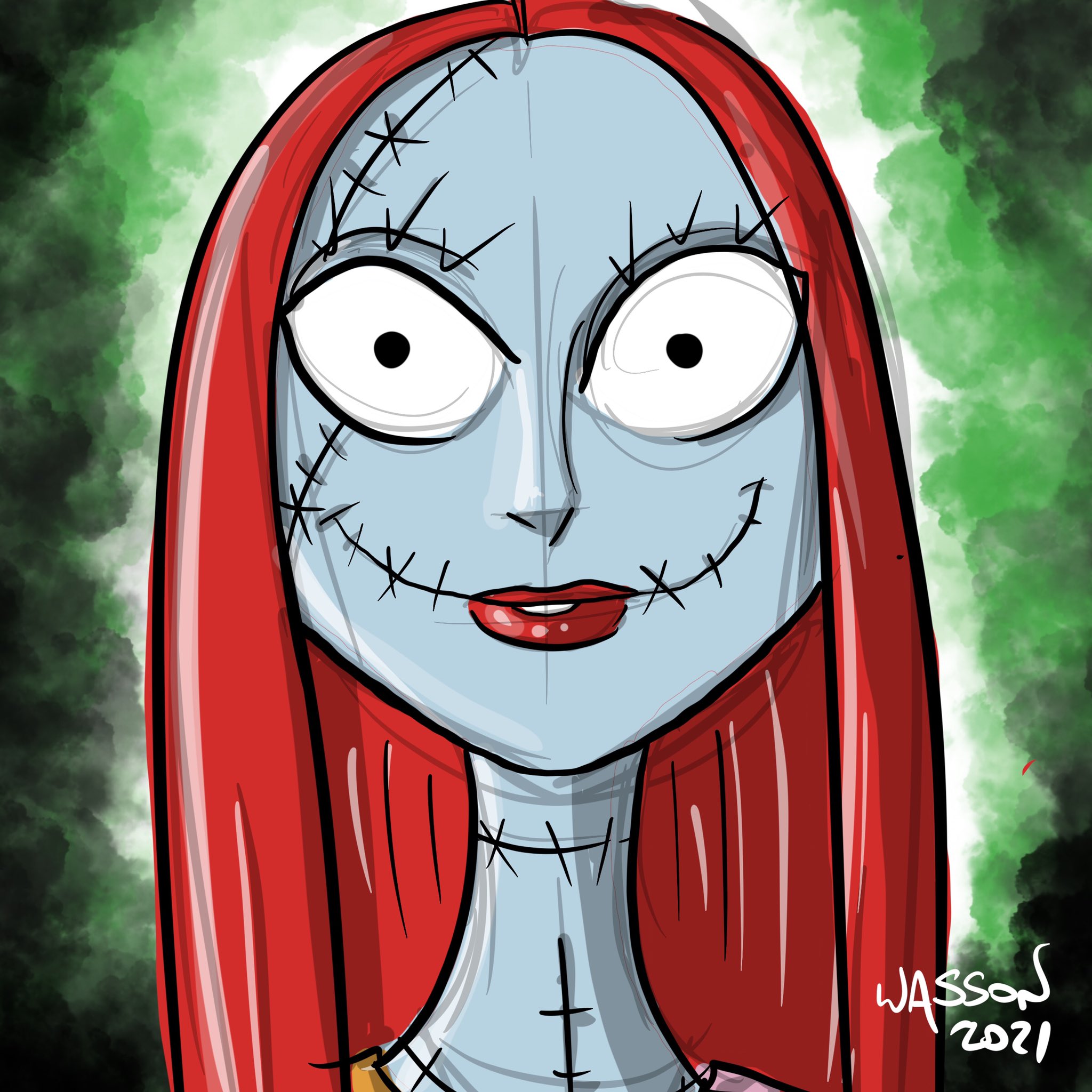 The Nightmare Before Christmas Sally Face