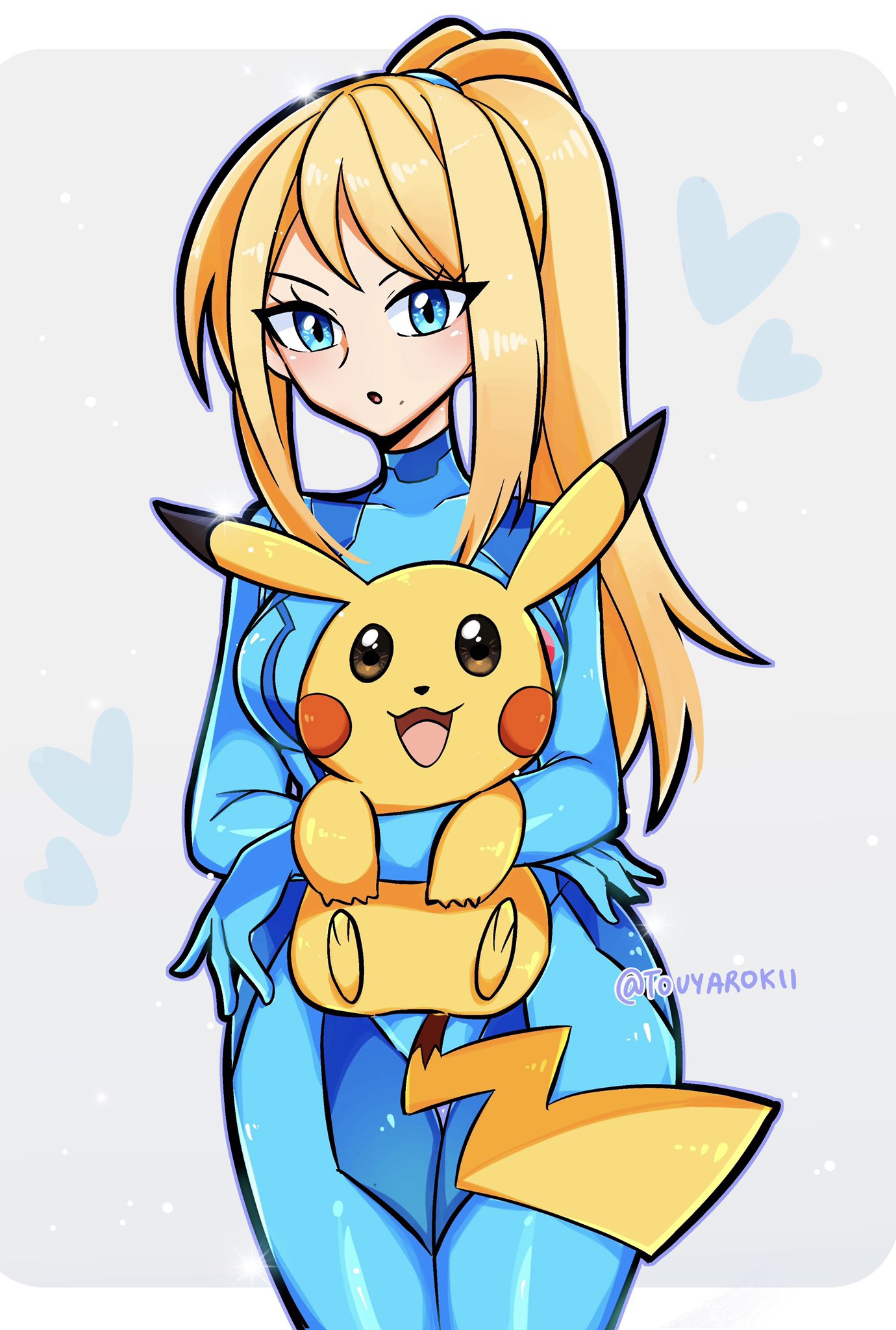 Zero Suit Samus And Pikachu Brawl