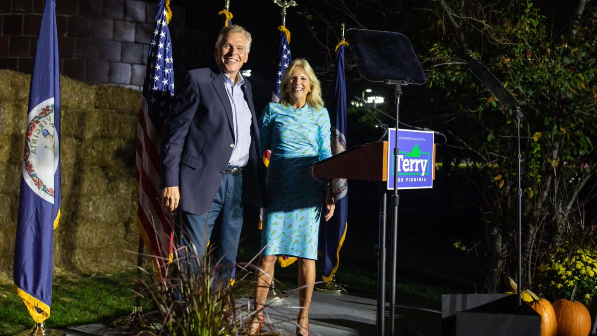 .@DrBiden and @TerryMcAuliffe fired up voters in Virginia last night ...