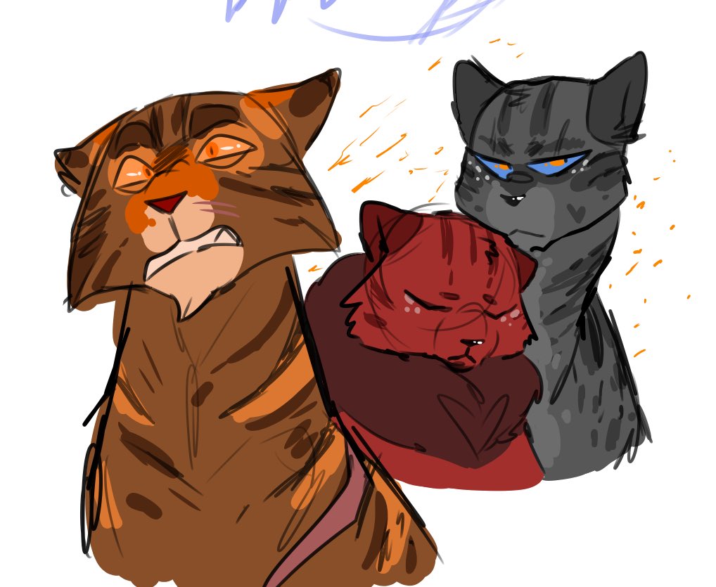Warrior Cats Squirrelflight And Brambleclaw And Ashfur