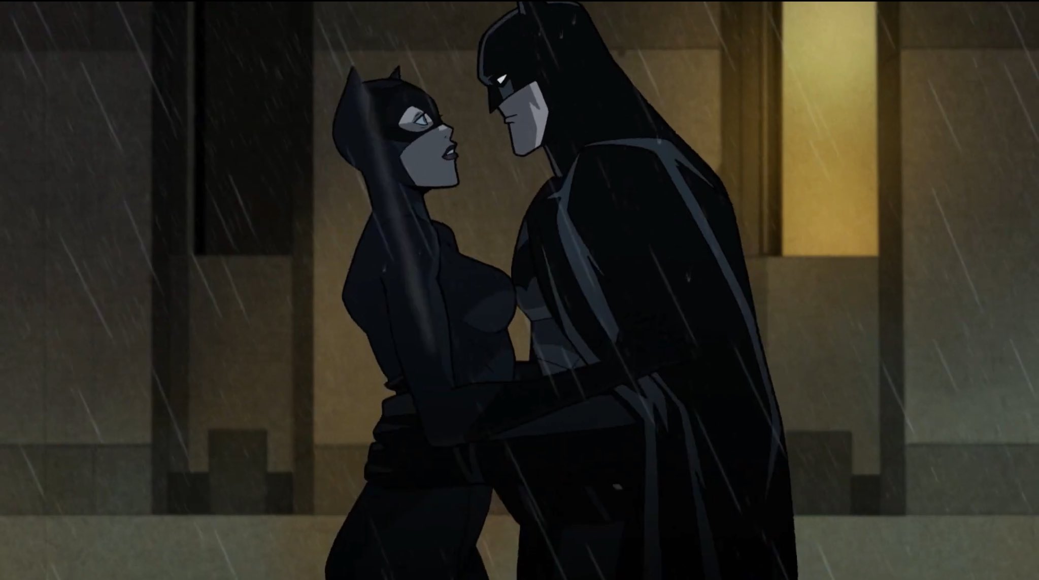 Batman Catwoman Kiss Gif