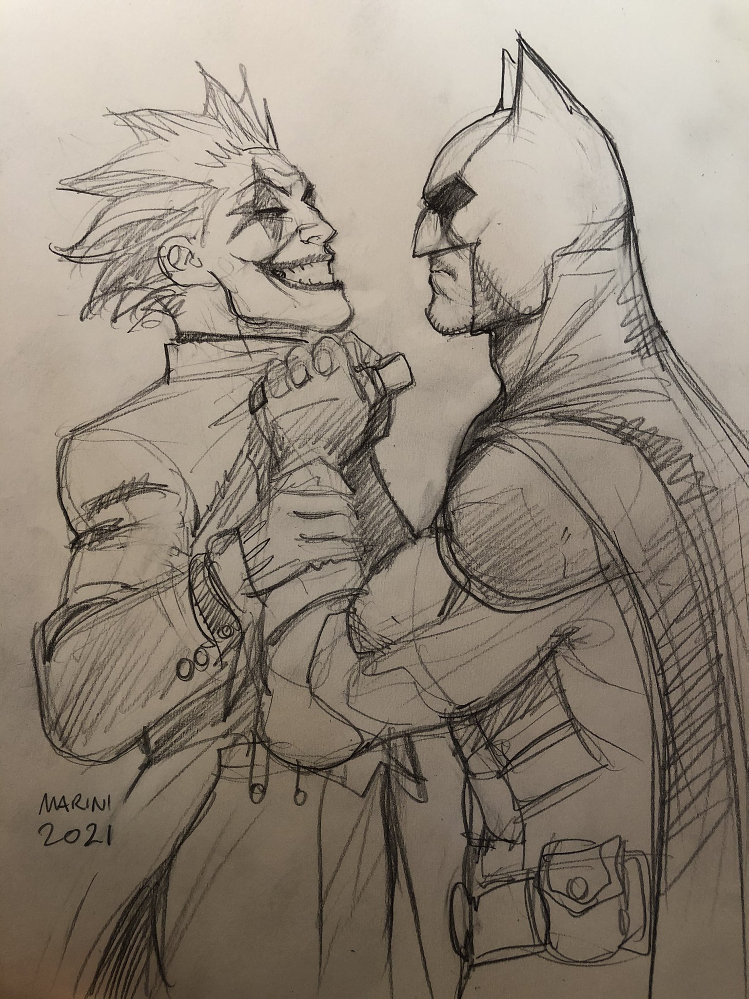 Batman Arkham Origins Joker Drawing