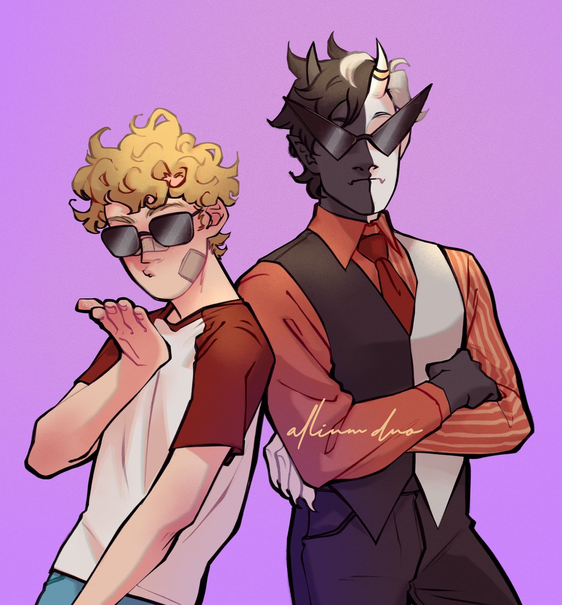 「#tommyinnit #ranboo #alliumduofanart 」|женя без никаのイラスト