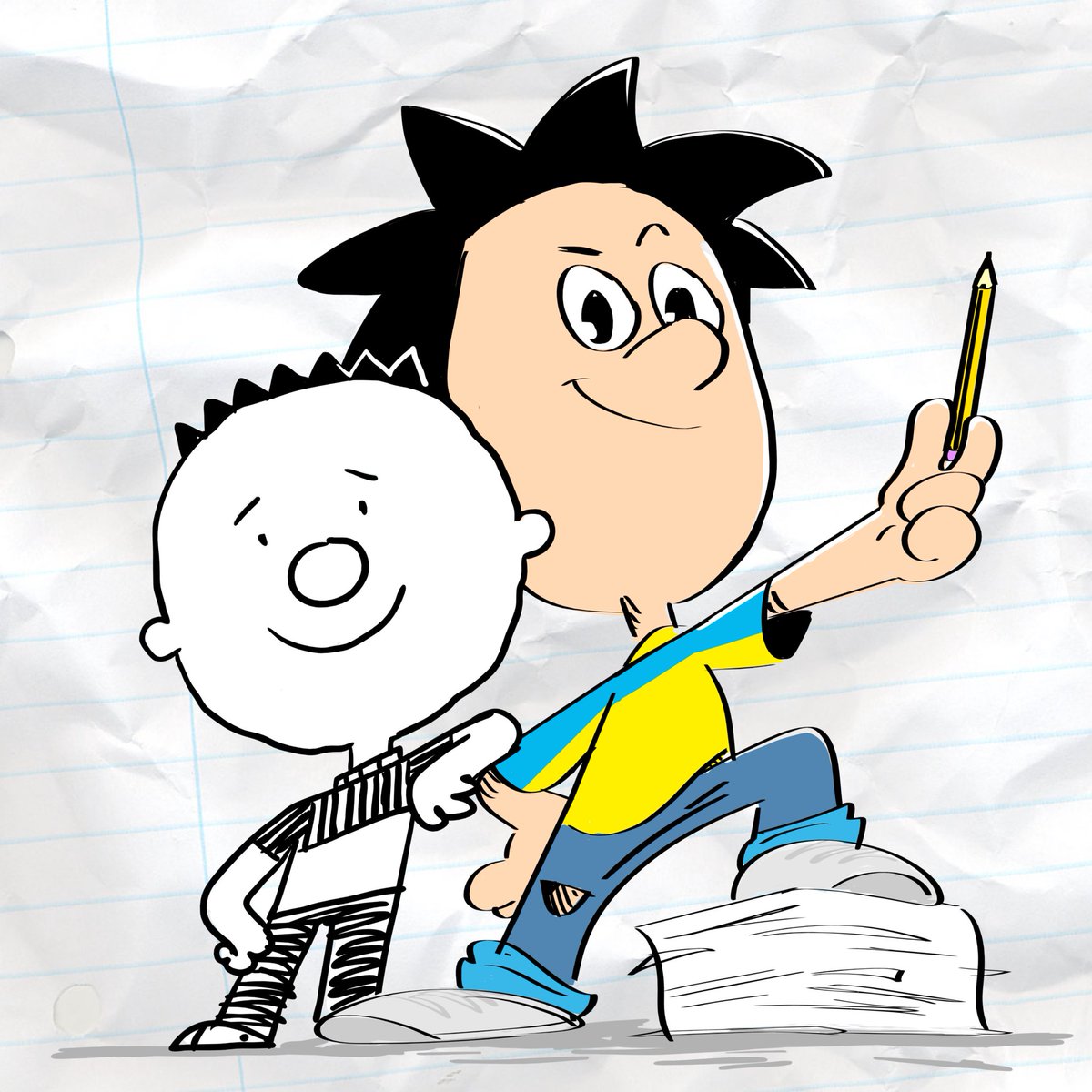 「Had the urge to draw our boy Nate from, um, Big Nate. I am 」Jim ...