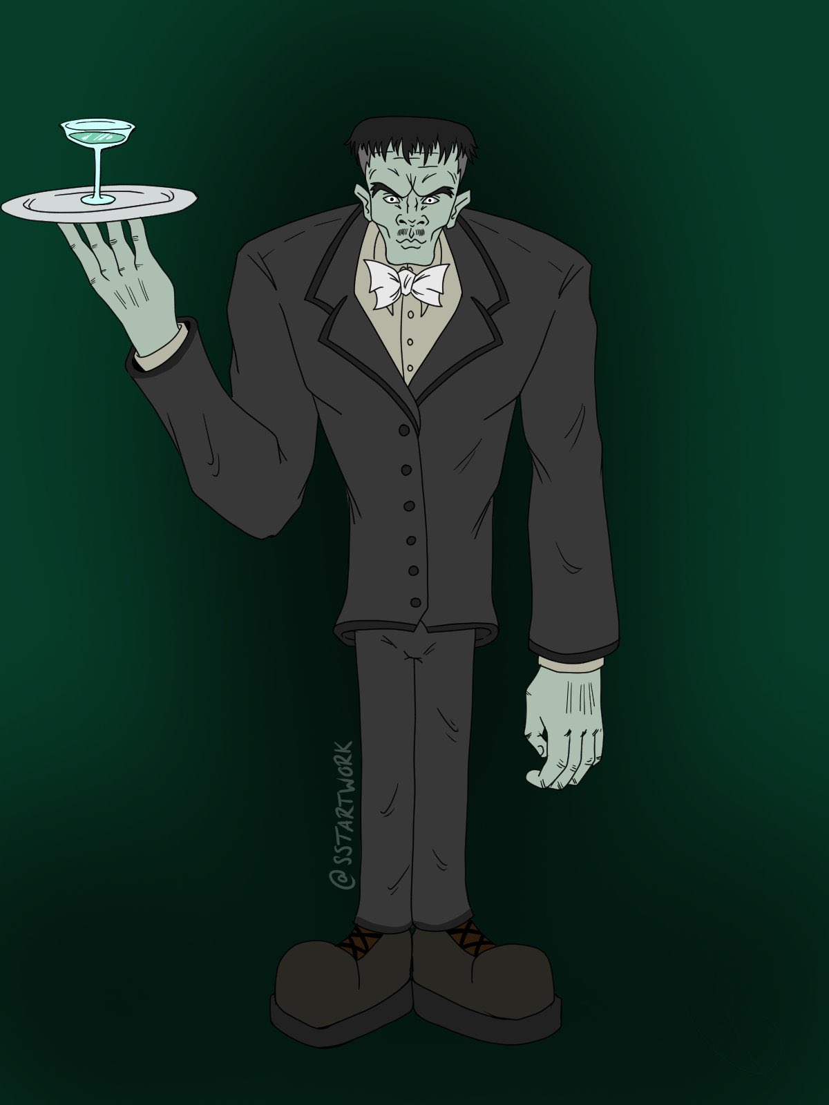 The Addams Family Cartoon Lurch