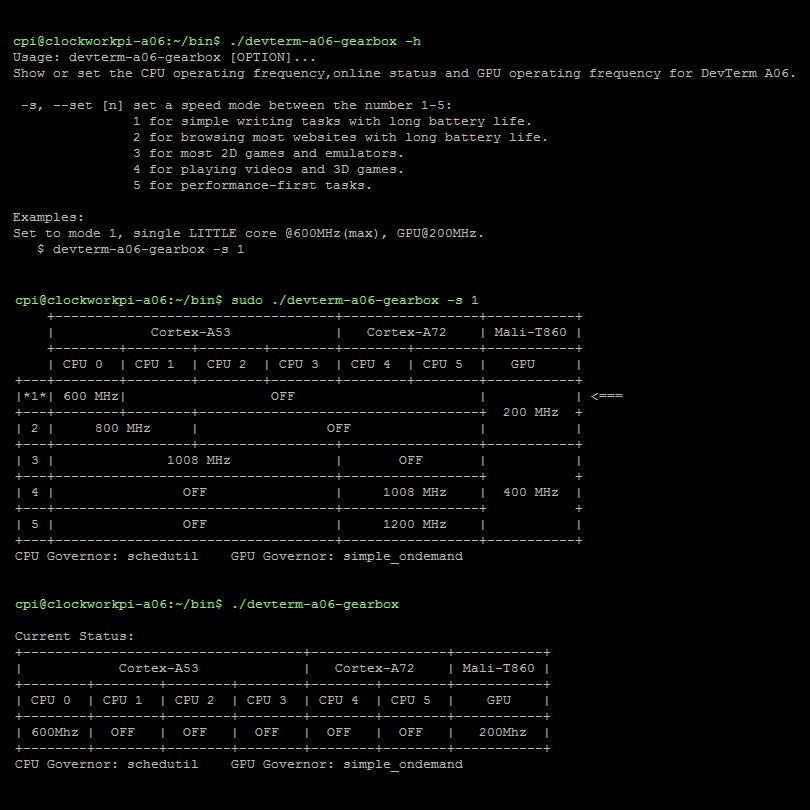 Devterm A 06 Core Cpu Frequency Scaling Devterm Clockworkpi