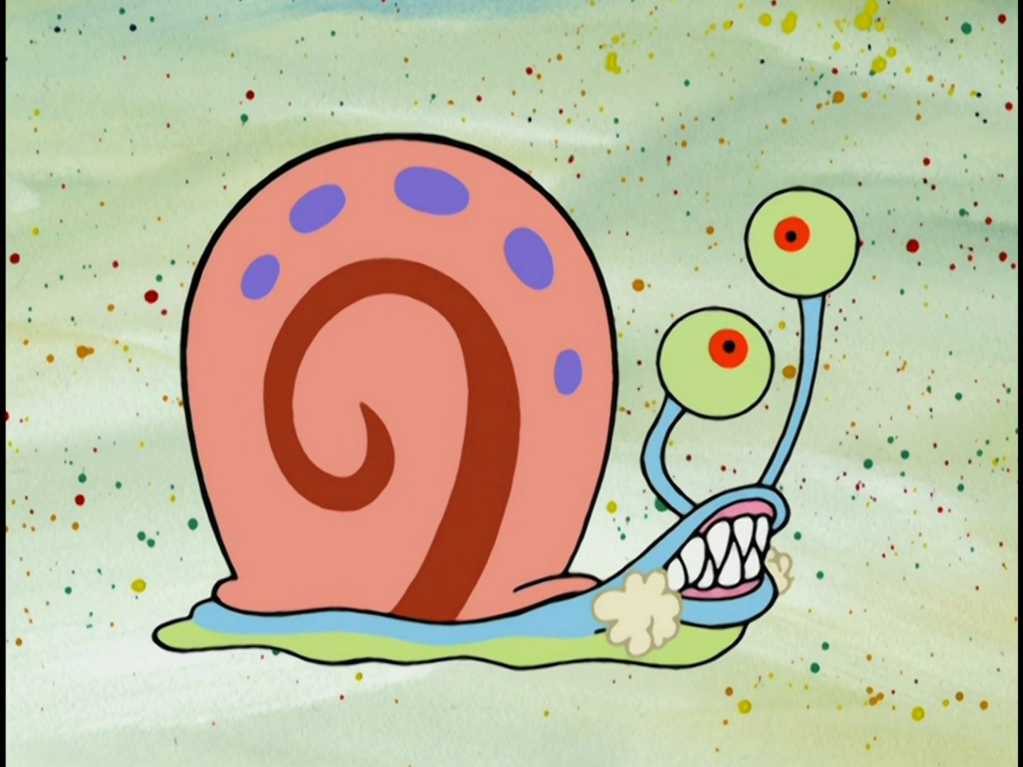 Gary The Snail Smiling