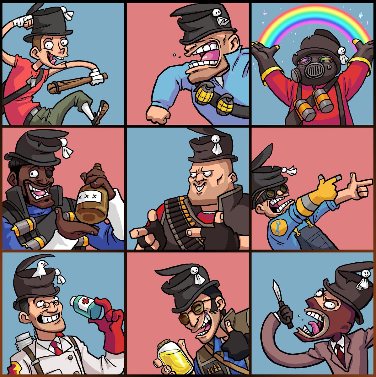 「As long as I'm on this posting-old-TF2-art kick, here's a bu」medli20の漫画