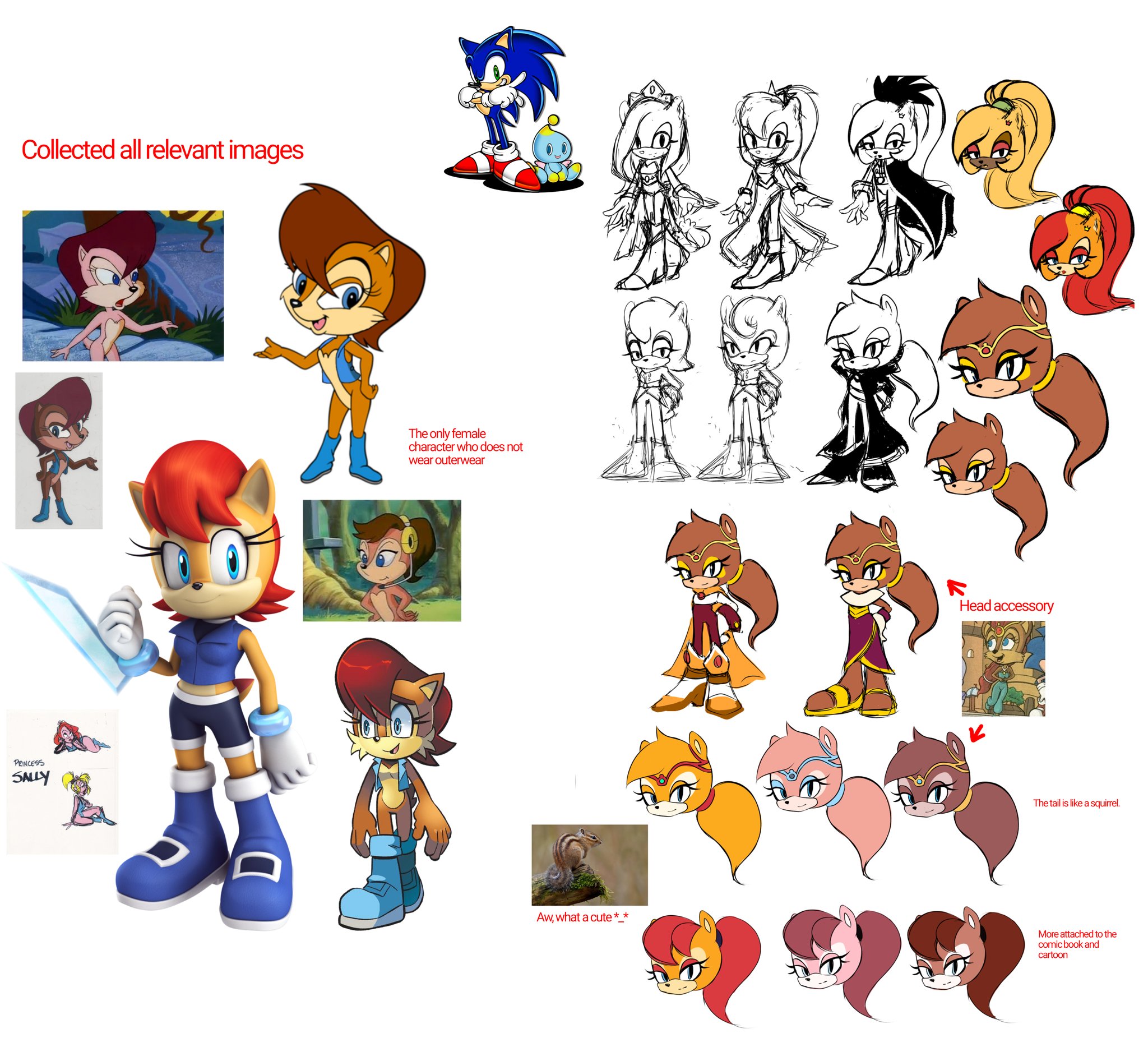 Sally Acorn Redesign In Comic