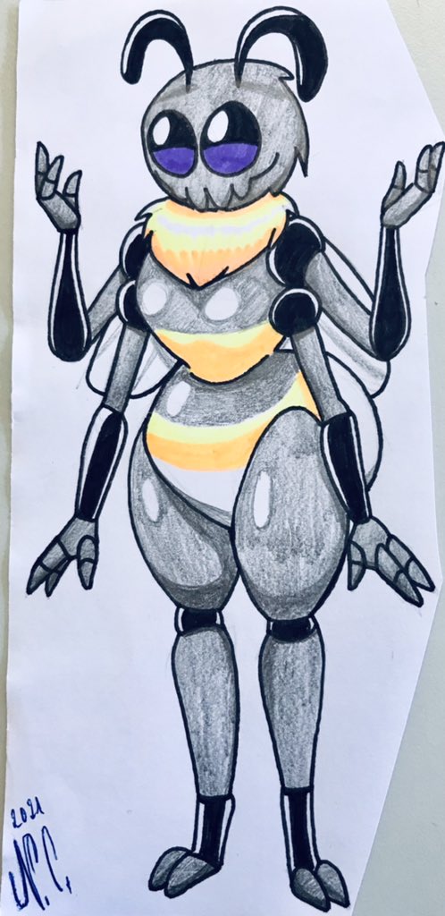 Natalie the Antihero on Twitter: "Introducing Weelo, the non-binary bee-folk who‘s got combat ...