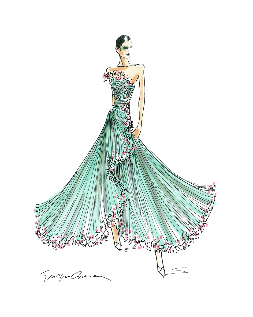 Emphasis Dress Drawing