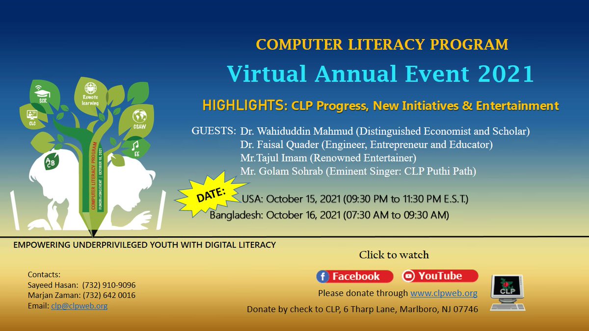 Computer Literacy Program for Underprivileged (@clp_usa) | Twitter