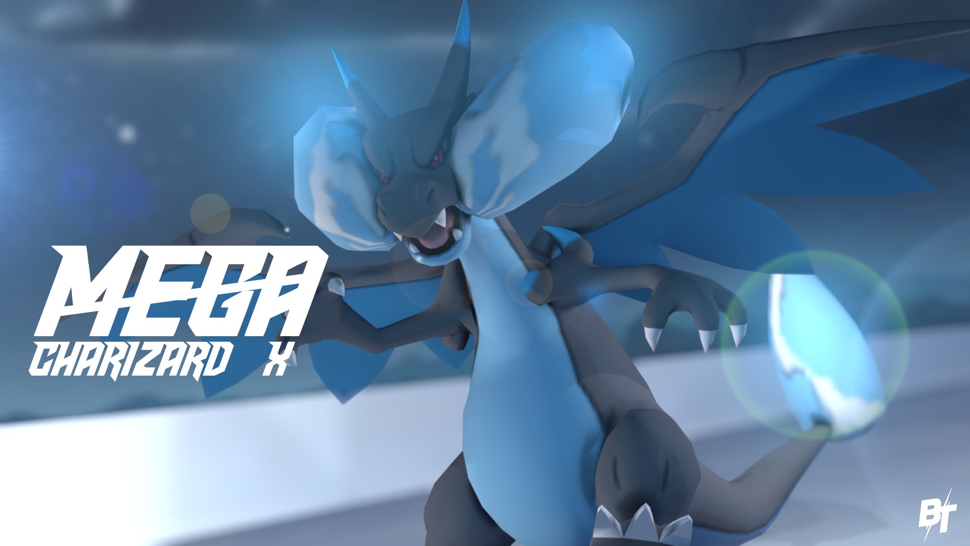 Mega Evolution Charizard X Wallpaper