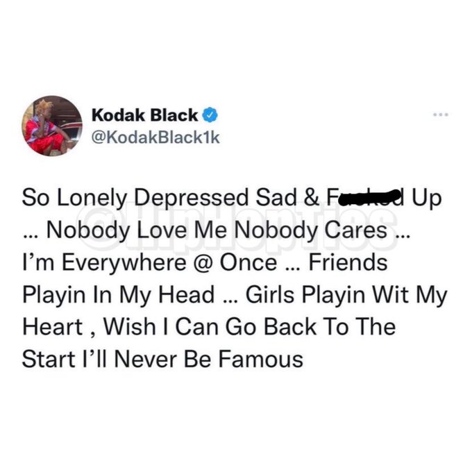 Kodak Black deletes Instagram: Fans concerned after rapper's suicidal ...