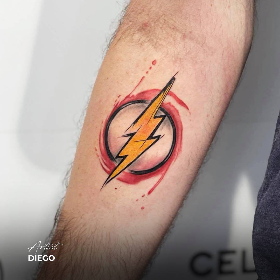 The Flash Symbol Tattoo