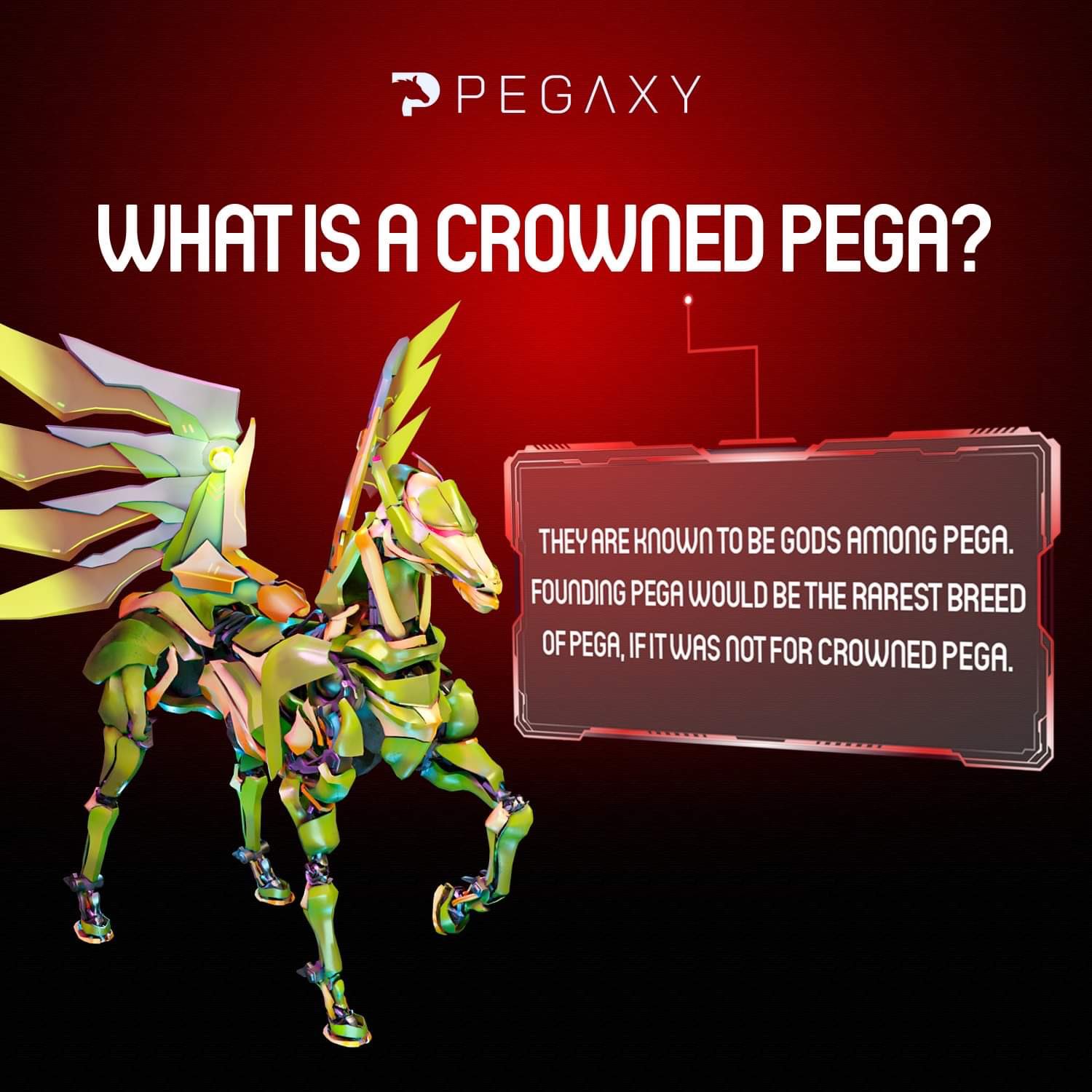 Pegaxy on Twitter: "We know y'all want a Founding Pega, but have you heard of the Crowned Pega ...