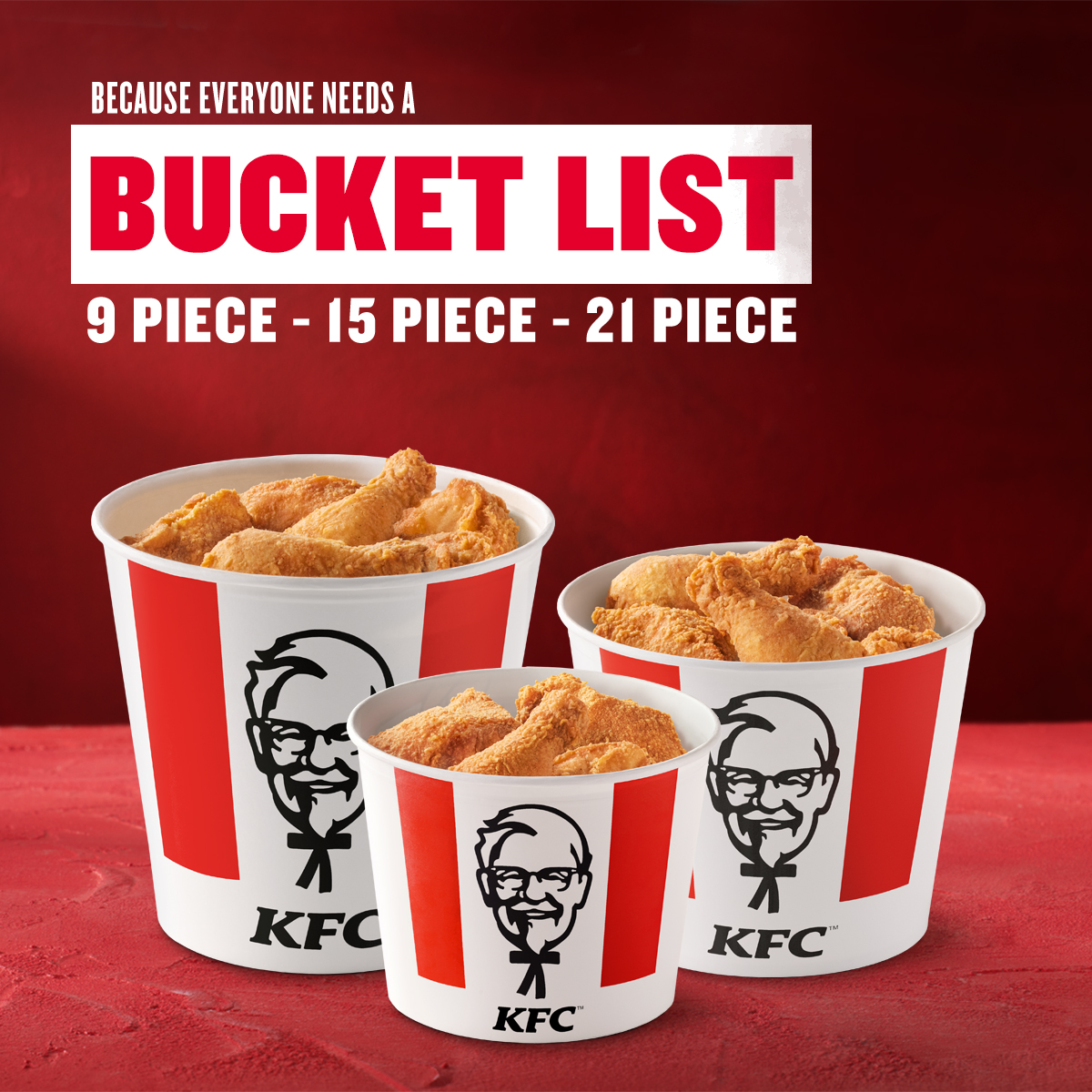 Kfc Chicken Bucket Price List