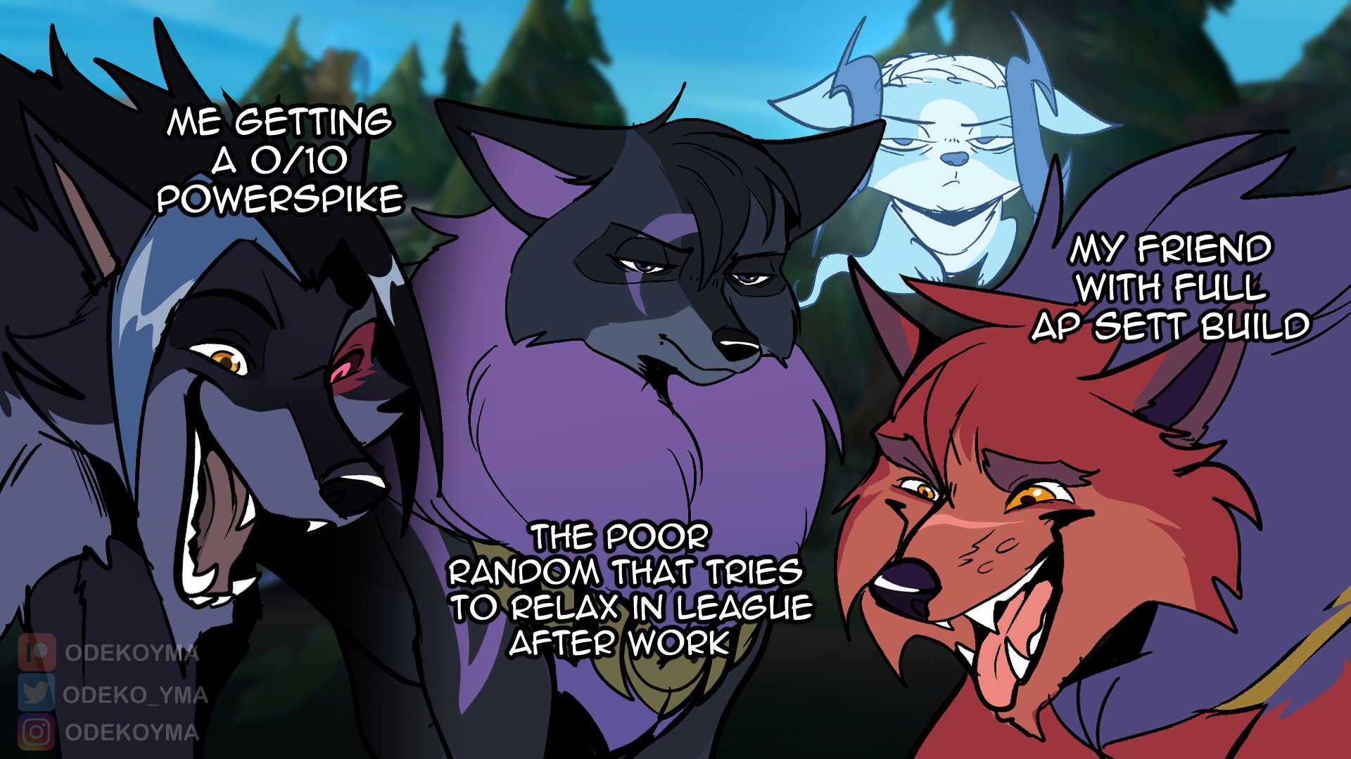 Odeko Yma on Twitter: "woof woof #Sett #Kayn #Aphelios #LeagueOfLegends #ArtofLegends…