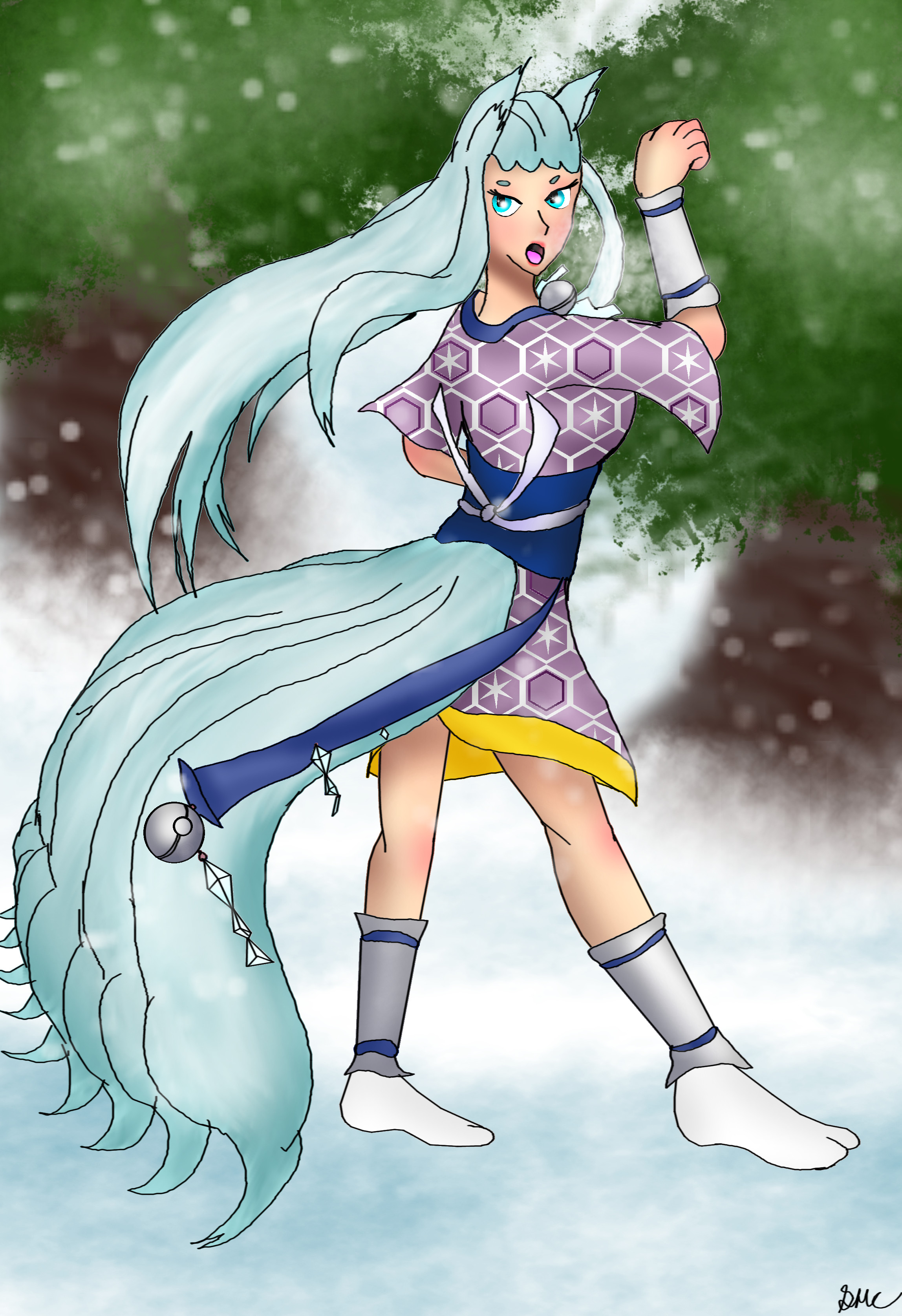 Ninetails Gijinka Female Ninetails Gijinka By Moonllita On DeviantArt