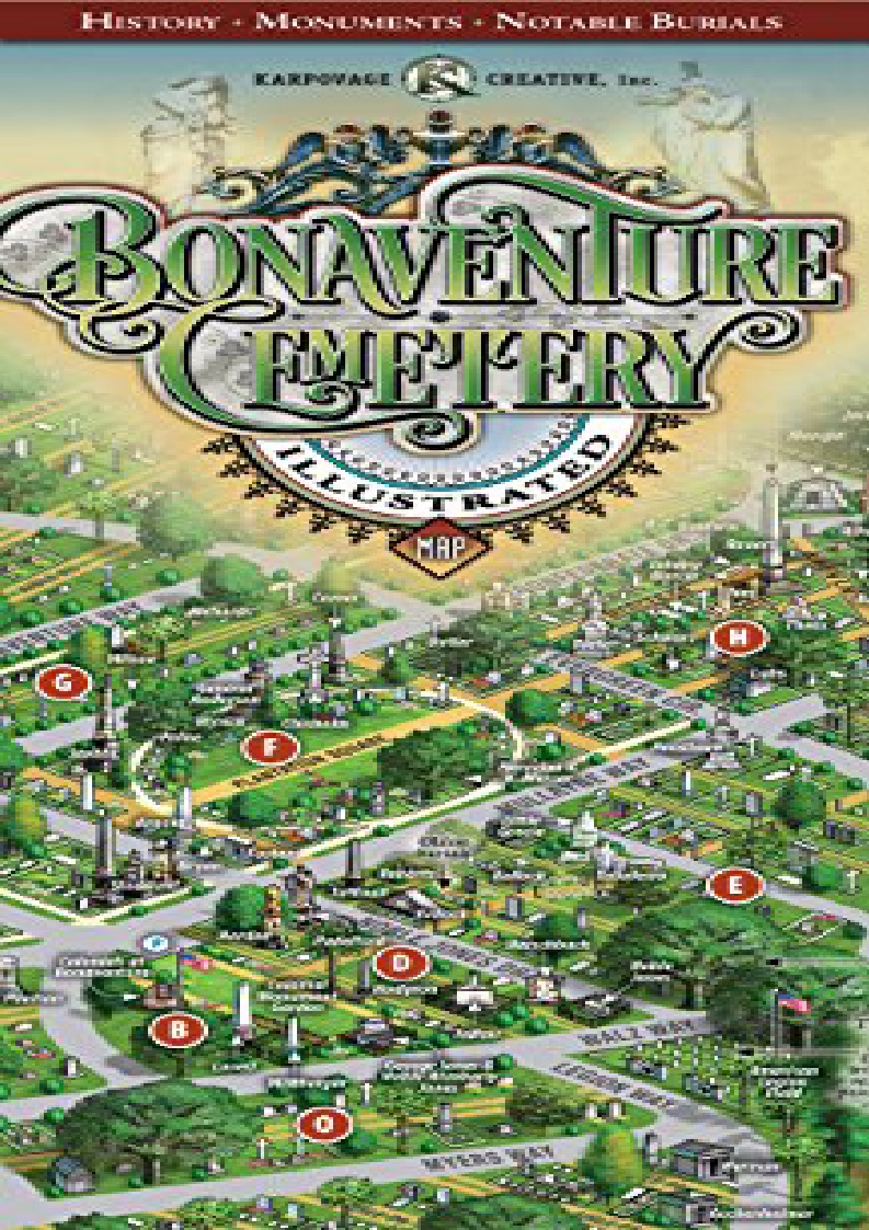 Bonaventure Cemetery Map