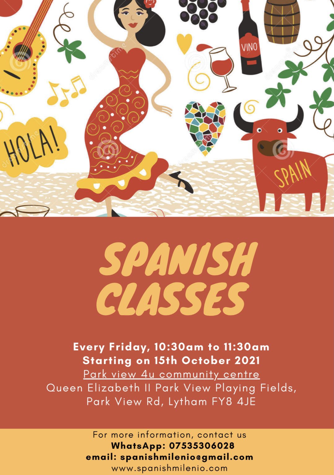 Spanish Classes Flyer