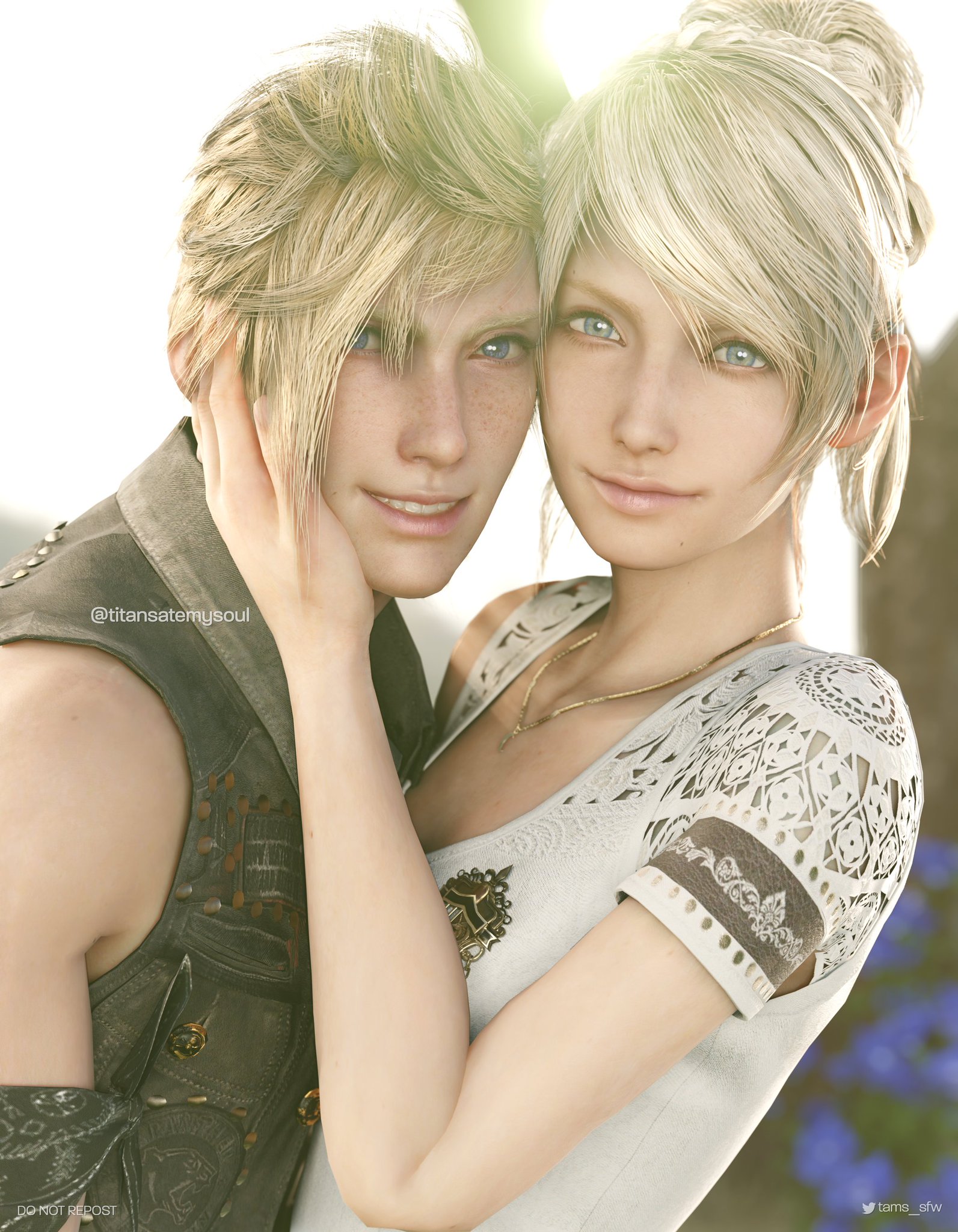 ebi-han 🍤 commissions open on Twitter: "They deserved to meet😭#FFXV #Prompto #Lunafreya https ...