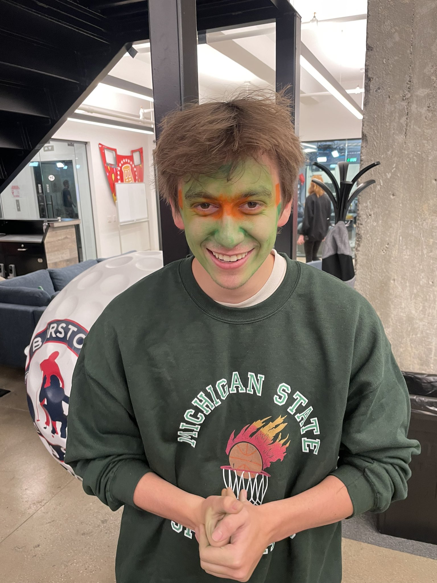 The Grinch Face Paint