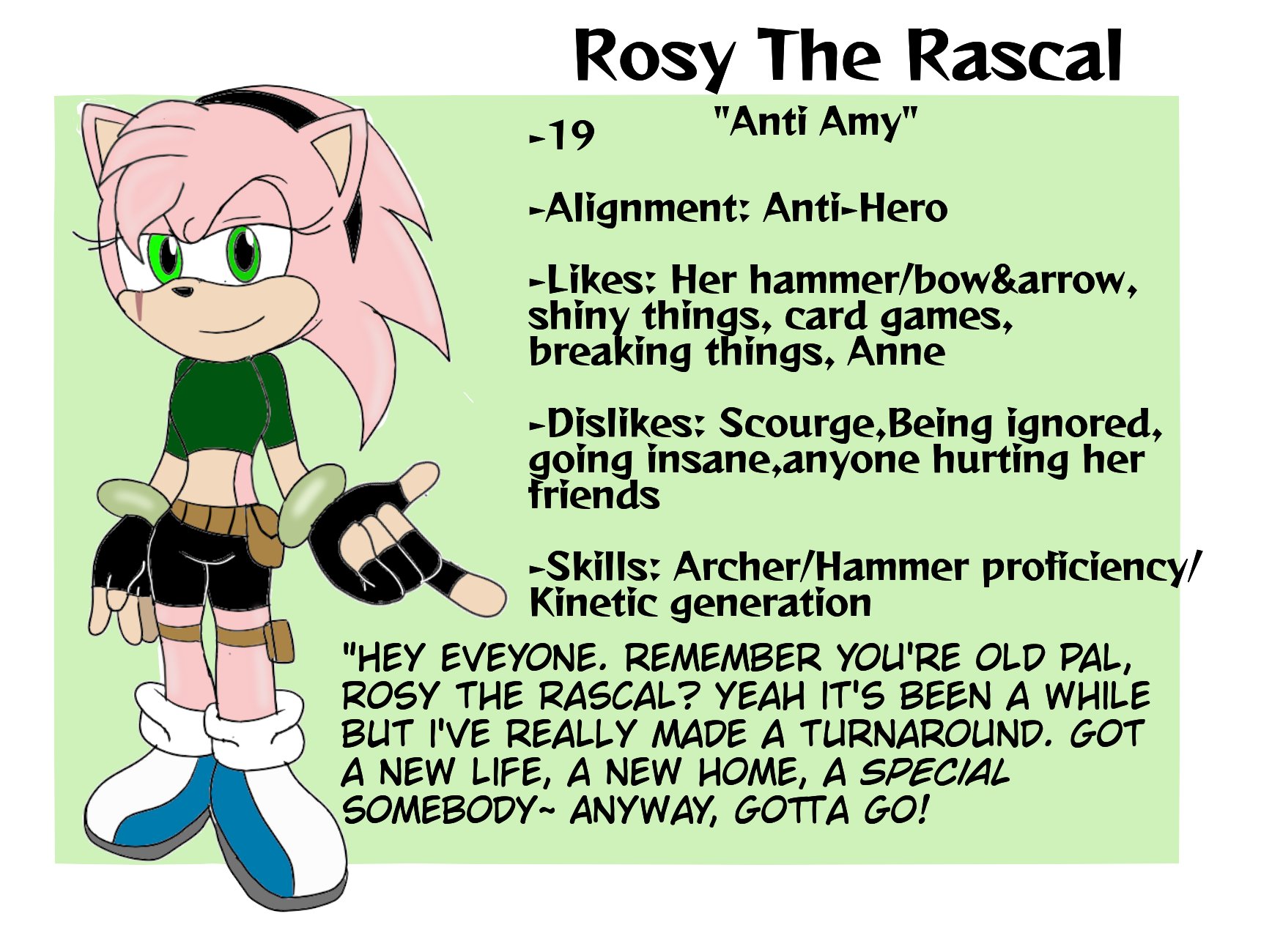 Rosy The Rascal Drawing