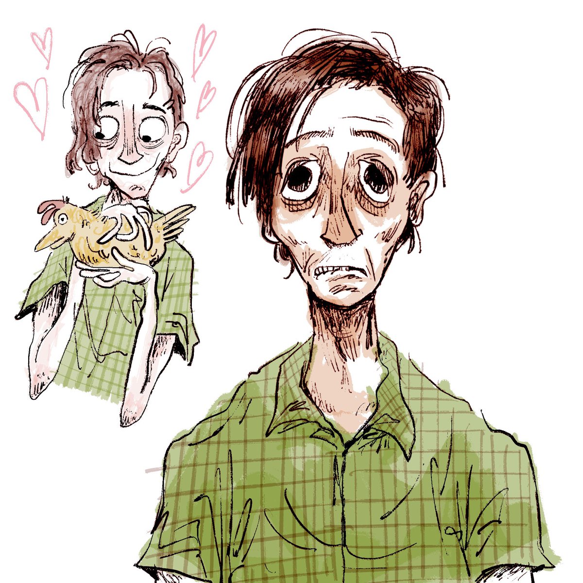 「new oc hes a totally normal rural guy wh」|greerのイラスト