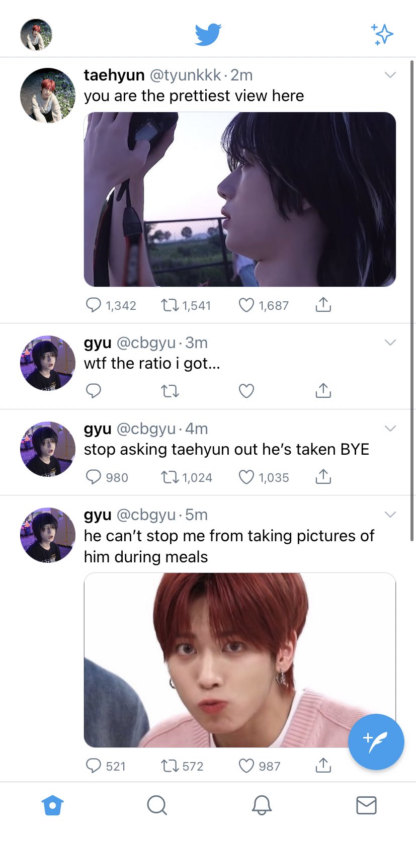 wren 📌taegyu au on Twitter: "[97] you are the prettiest view https://t.co/C9qByxqq6B" / Twitter