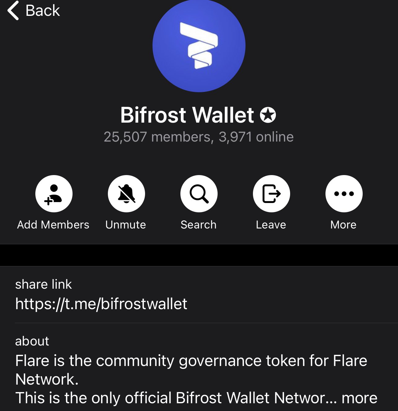 Flare ☀️ on Twitter: "Please be warned. This is a fake Bifrost wallet group on Telegram. 🚨🚨🚨 ...