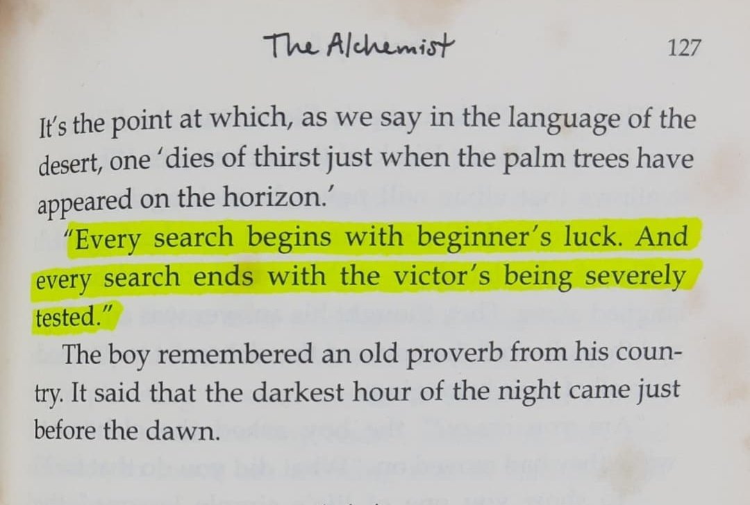 Quotes from The Alchemist by @paulocoelho /thread - Thread from Mindset ...