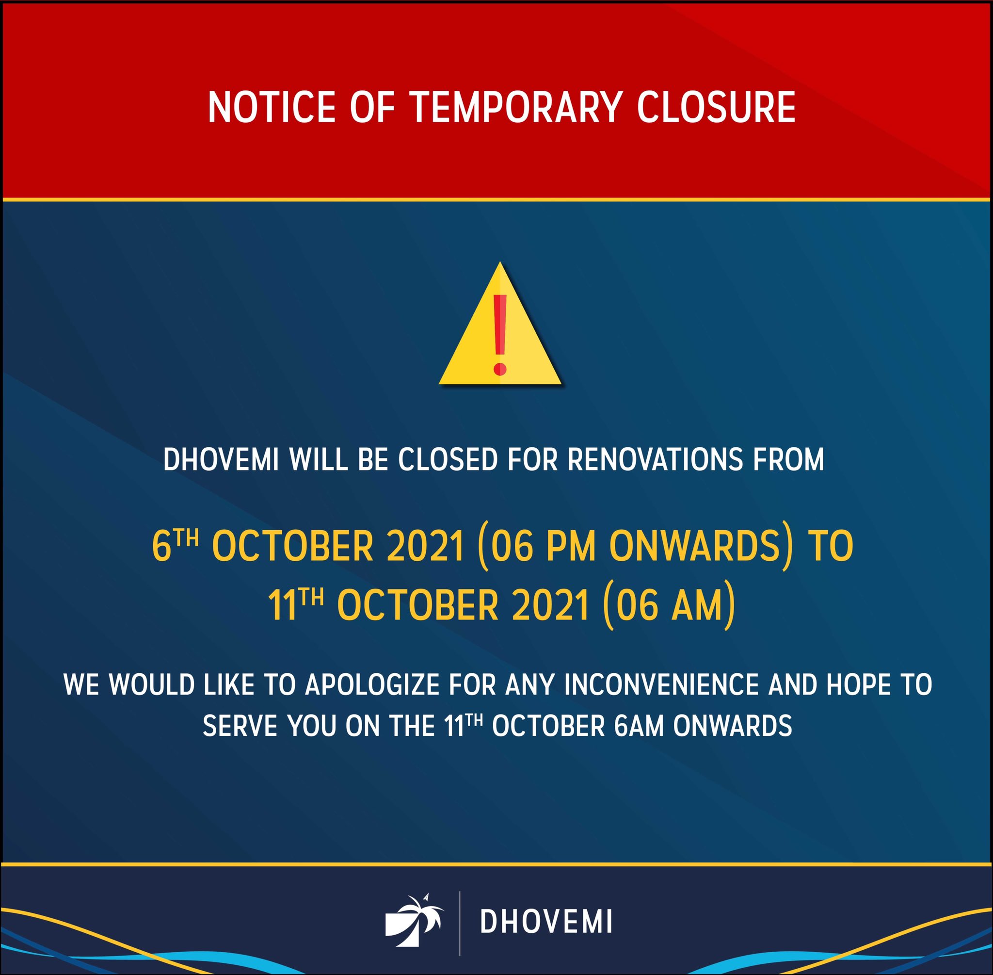 Temporarily Closed For Renovation