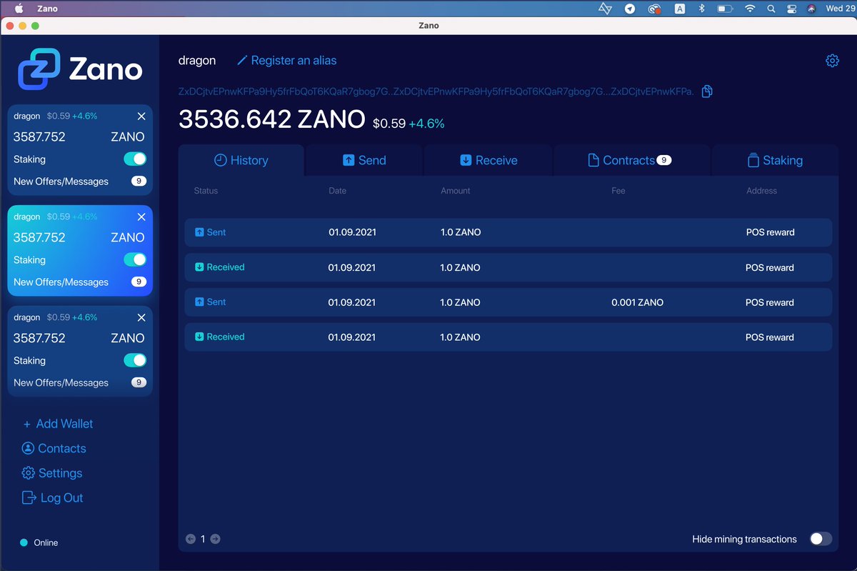 Zano on Twitter - A preview of the redesigned Zano desktop wallet ...