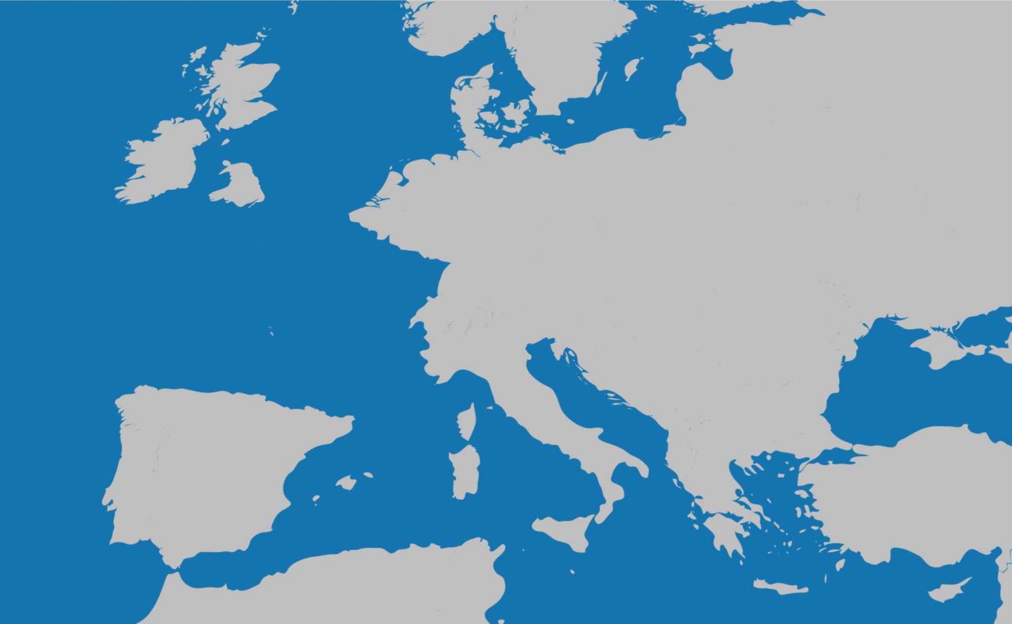 Blank Maps Of Europe No Borders