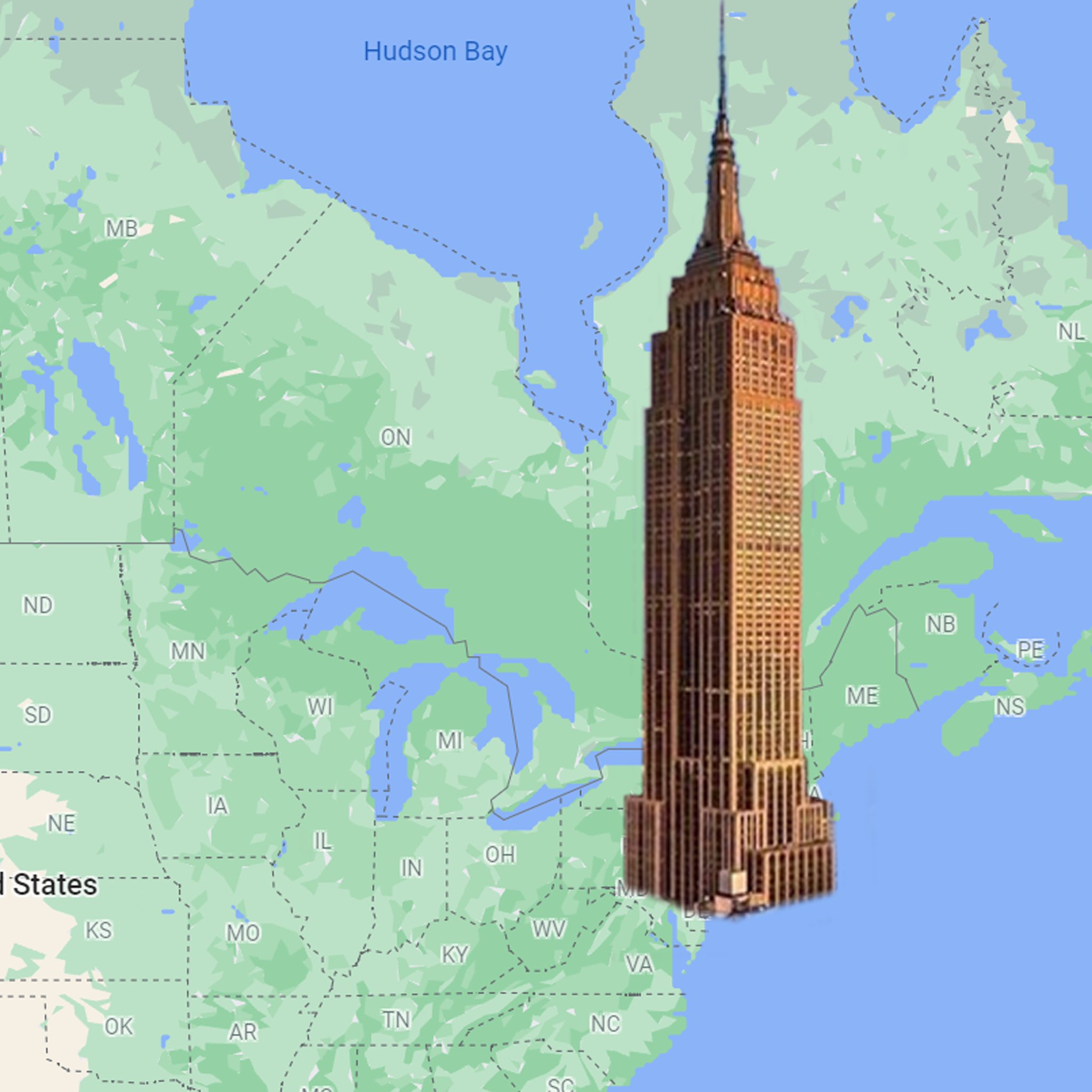 Minecraft Empire State Building Schematic