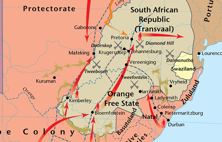 Boer War Map