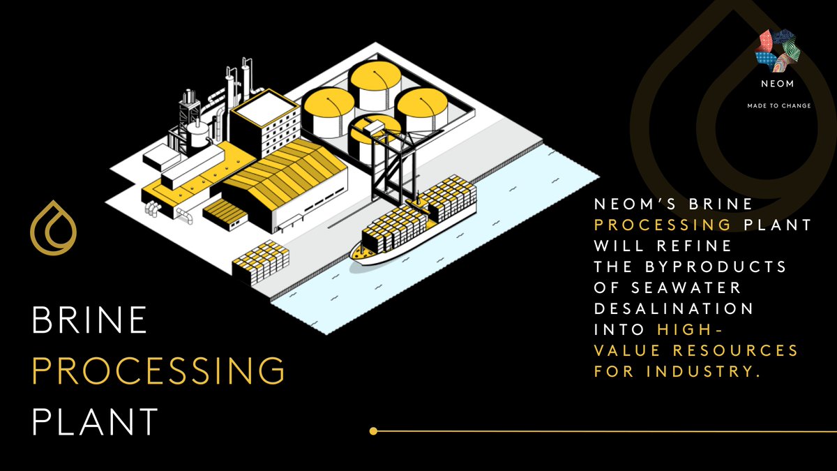 Water is life. 💧🌱 NEOM will convert seawater into fresh water using ...