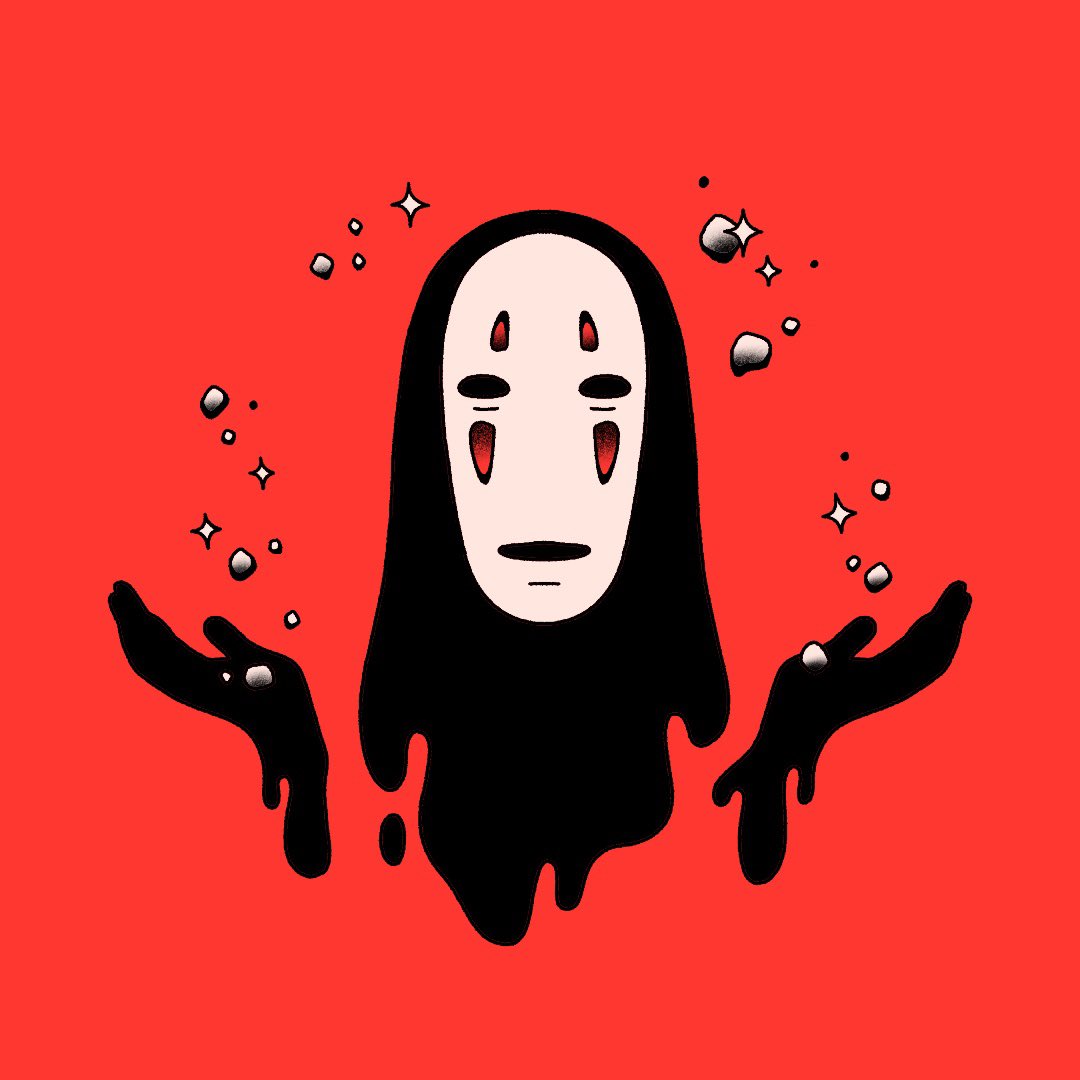 Spirited Away No Face Gold