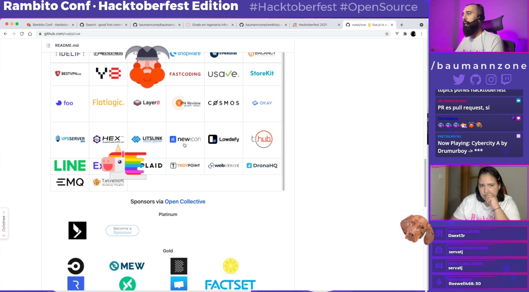 Nico Quiroz on Twitter: "Mirando la #RambitoConf, con gente muy copada y buena onda @baumannzone ...