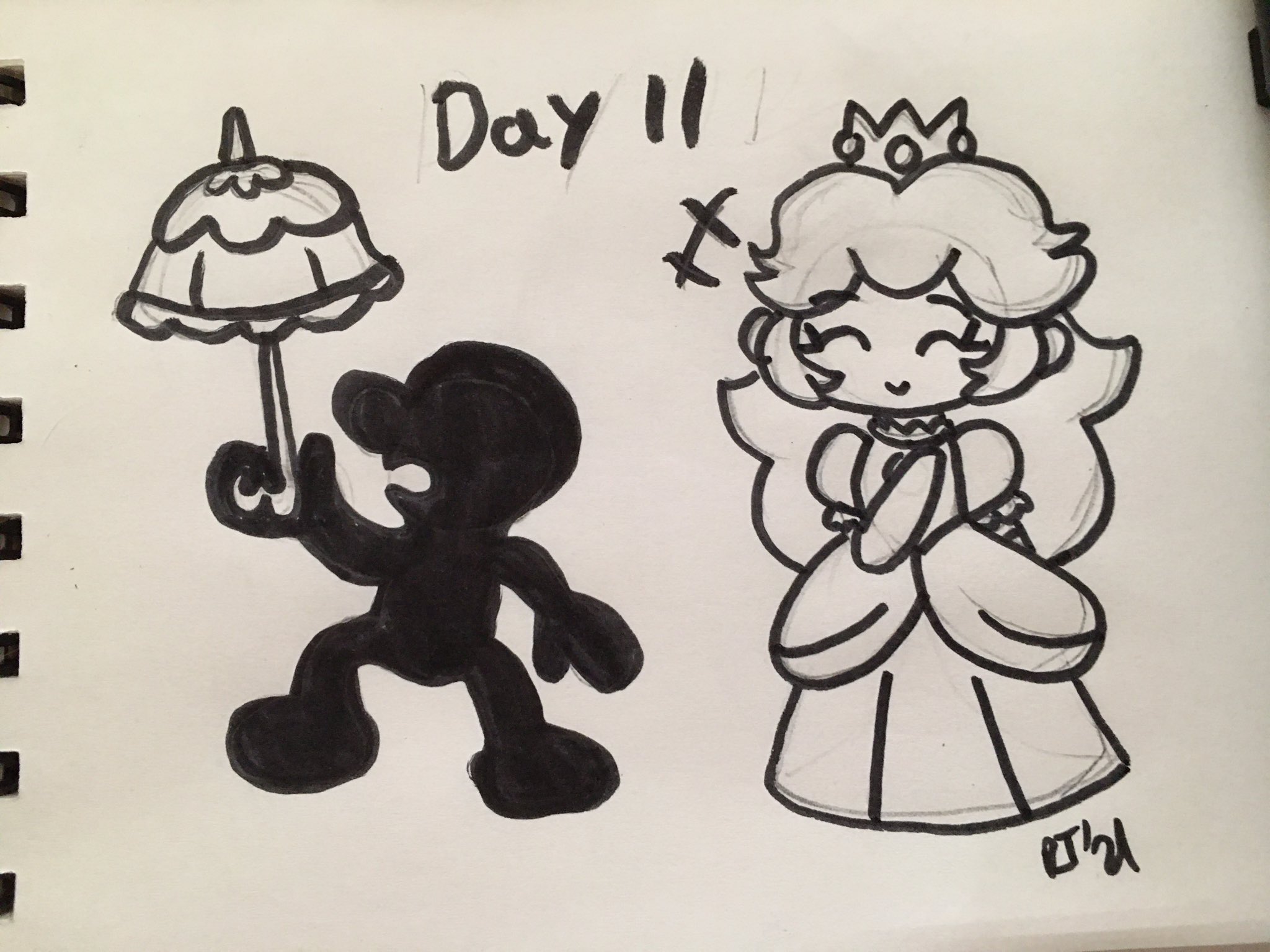 Princess Peach Brawl Umbrella