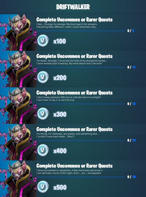 When is the Drift Walker skin coming out in Fortnite Season 8?