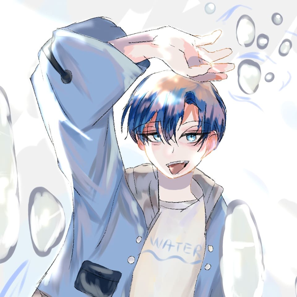 Anime Water Element Boy