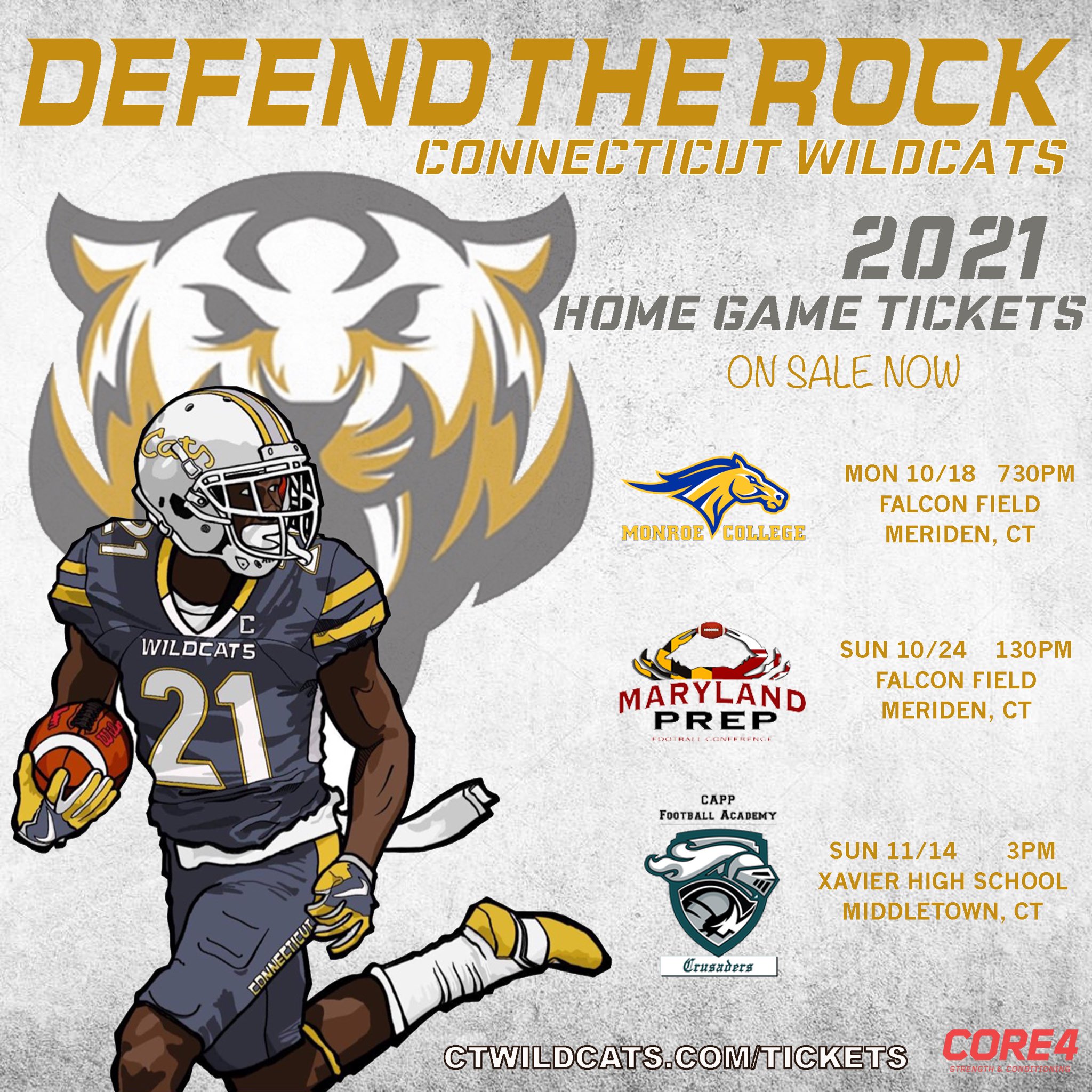 Connecticut Football Logo